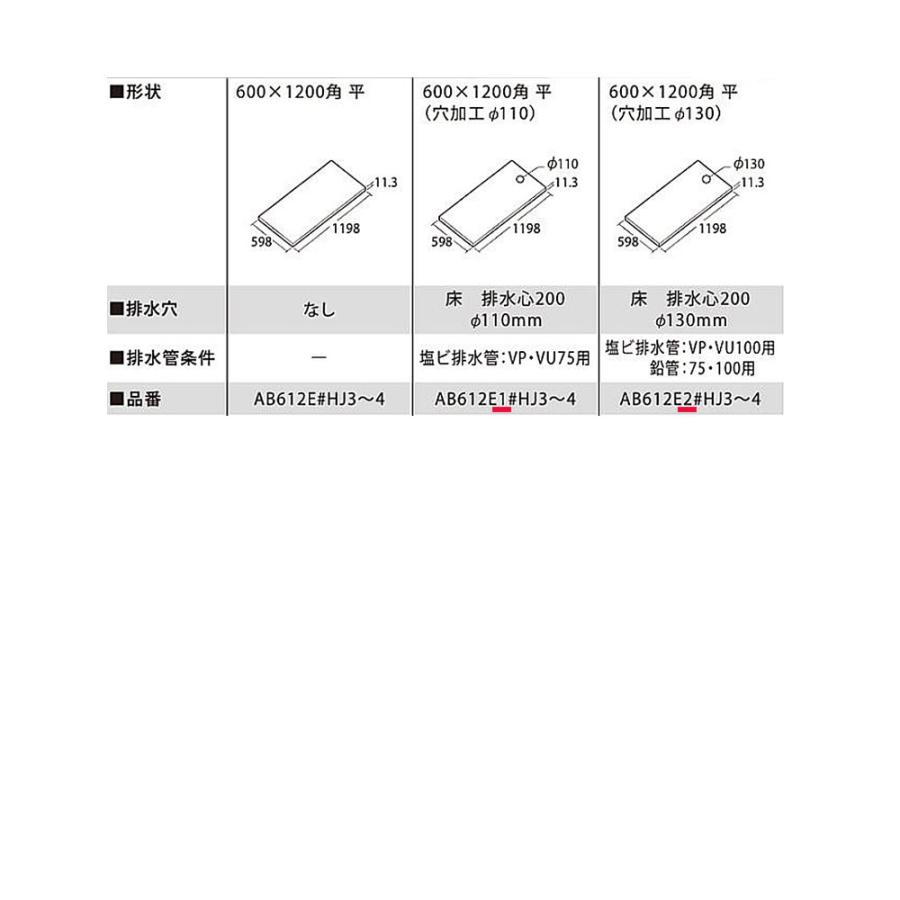 TOTO AB612E#HJ3:床材 ハイドロセラ・フロアPC ∴床材 : たね葉 Yahoo!店 - 通販 - Yahoo!ショッピング