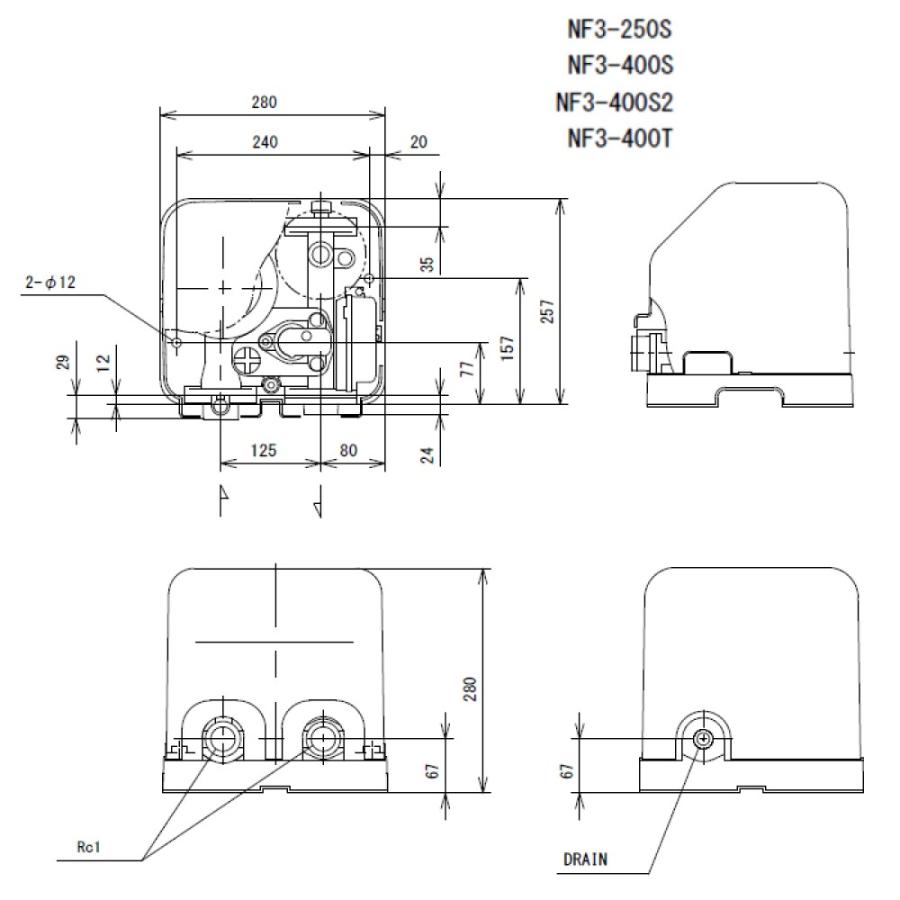 川本製作所 NF3-400T+TAB-20+付属品セット付 (注2週) 三相200V 400w : インバーターポンプ ソフトカワエース 200L・ポリエチレン製受水槽付 タンク付 : たね葉 ...