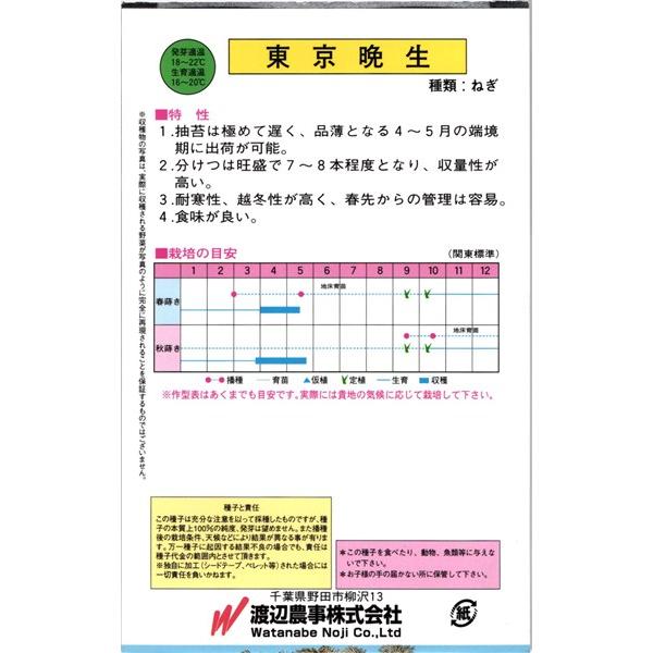 根深ネギ 種 『東京晩生葱』 渡辺農事/2dl : 種兵ネットショッピング - 通販 - Yahoo!ショッピング