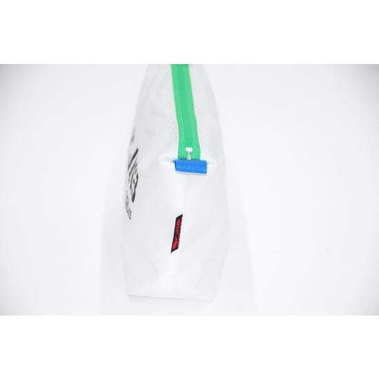 JIB PO ポーチ PO48 ホワイト×グリーンファスナー ブルー耳 : タニダWEBショップ - 通販 - Yahoo!ショッピング