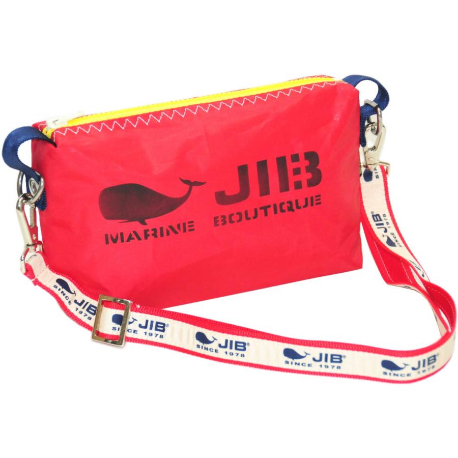 JIB（ジブ） PODSS53 SB25MG34 JIB セット販売 ドキュメントポーチSS レッド×イエローファスナー ＋ 25mm幅ロゴショルダーベルト : タニダWEBショップ - 通販 ...