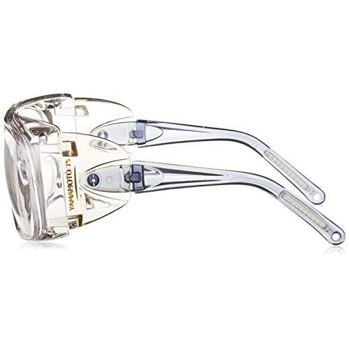 送料無料 山本光学 YAMAMOTO YS-75 保護めがね つる角度調節可能 上下ひさしサイドカバー付き 高い防護性能 クリア×スモーク PET :N741ef774c4:谷澤販売 - 通販 ...