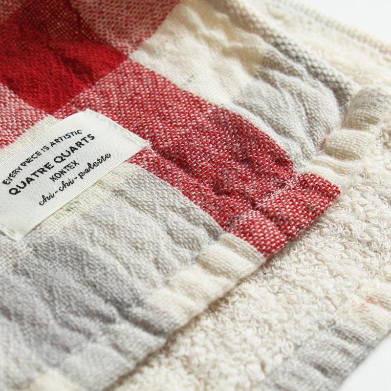 今治タオル コンテックス ブロックチェック Imabari Towel Kontex Block Check バスタオル レッド :block-301:Tanokichi Towel ...