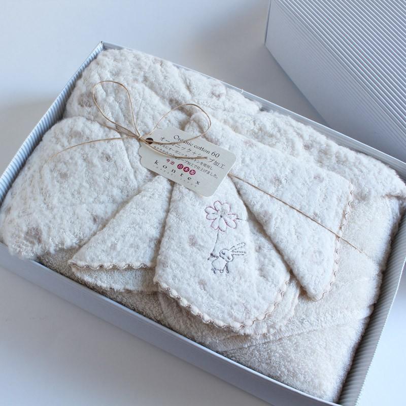 今治タオル コンテックス ミュール ギフトセット Imabari Towel Kontex Mule GiftSet フード付きバスタオルxハンカチ : Tanokichi Towel ...
