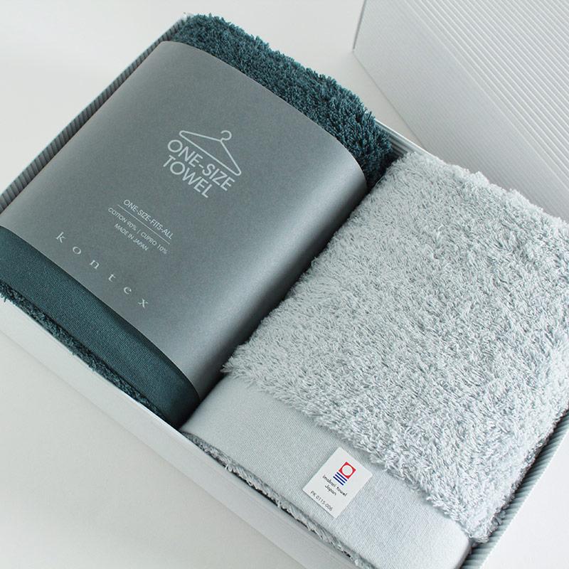 今治タオル コンテックス ワンサイズタオル ギフトセット Imabari Towel Kontex ONE SIZE TOWEL GiftSet 2枚 : Tanokichi Towel ...