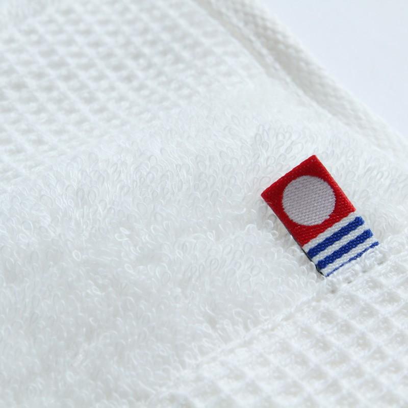 今治タオル コンテックス ワッフルボーダー Imabari Towel Kontex Waffle Border フェイスタオル アイボリー : Tanokichi Towel Service ...