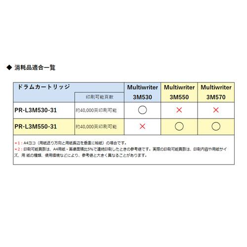 NEC NEC ドラムカートリッジ PR−L3M550−31 : ぱーそなるたのめーる - 通販 - Yahoo!ショッピング