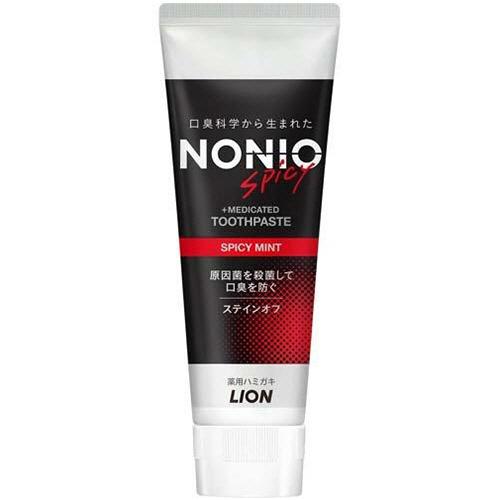 LION ライオン NONIO ハミガキ スパイシーミント 130g 1本 （お取寄せ品） : ぱーそなるたのめーる - 通販 - Yahoo!ショッピング