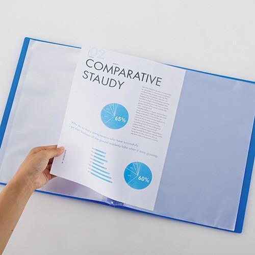 TANOSEE 書類が入れやすいクリヤーファイル「ヨコカラ」 A4タテ 40ポケット 背幅11mm ピンク 1冊 :2160568:ぱーそなる ...