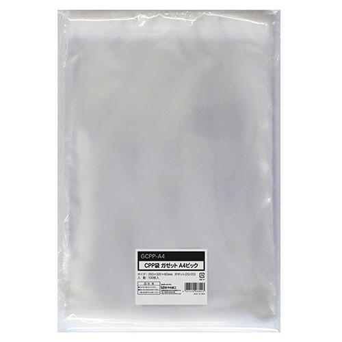 今村紙工 CPP袋 ガゼットA4ビック フタ・テープ付 250×（20＋20）×320＋60mm 0．04mm厚 GCPP−A4 1パック（100枚） : 2191517 : ぱーそなる ...
