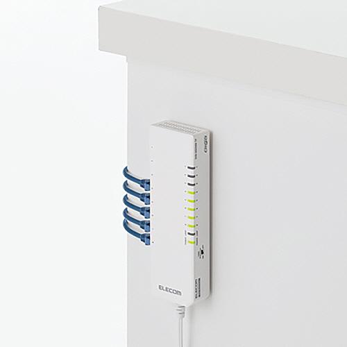 法人向け1000BASE−T対応TAP型スイッチングハブ 8ポート プラスチック筐体 ホワイト RoHS指令準拠 EHB−UG2A08−TP ...