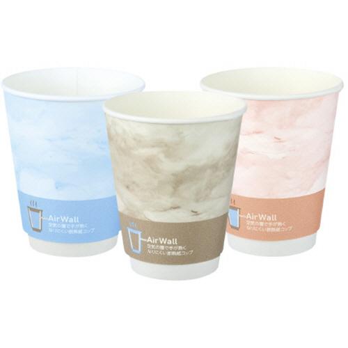 KOKUYO HibiFull（ヒビフル） 手が熱くなりにくい断熱紙コップ 9オンス（260mL） マーブル（3色アソート） KHF−PC1115−1 （25個） : ぱーそなるたのめーる ...