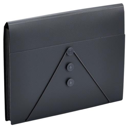 KING JIM キングジム サクッと整理！ドキュメントファイル（フタ付タイプ） A4 13ポケット 黒 2290−BK 1冊 （お取寄せ品） : ぱーそなるたのめーる - 通販 ...