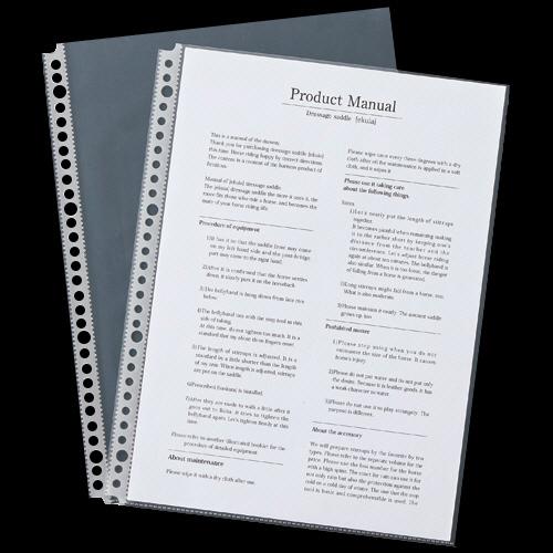 大塚商会 TANOSEE クリヤーポケット（OBP配合） A4タテ 2・4・30穴 0．06mm厚 1パック（100枚） : ぱーそなるたのめーる - 通販 - Yahoo!ショッピング