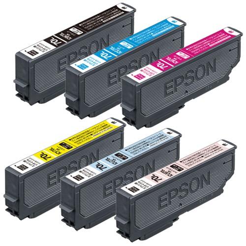 エコリカ リサイクルインクカートリッジ 6色パック [エプソン：IC6CL70L互換] ECI−E70L−6P 1箱（6個：各色1個） : 3284315 : ぱーそなるたのめーる - 通販 ...