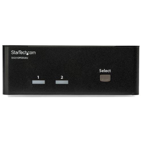 StarTech.com StarTech 2ポートDisplayPortデュアルモニター対応KVMスイッチ ブラック ...