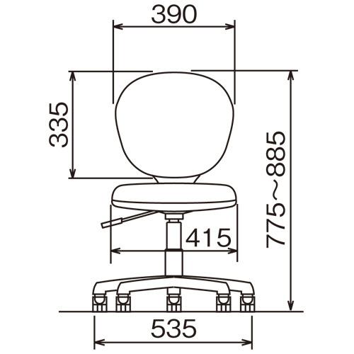 ナカバヤシ ナカバヤシ 抗菌レザーチェア ブルー RZC−273BL 1脚 : ぱーそなるたのめーる - 通販 - Yahoo!ショッピング