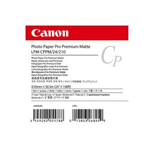 キヤノン 写真用紙・プレミアムマット 210g LFM−CPPM／24／210 24インチ610mm×30.5m 1109C003 1本 :4215646:ぱーそなるたのめーる - 通販 ...