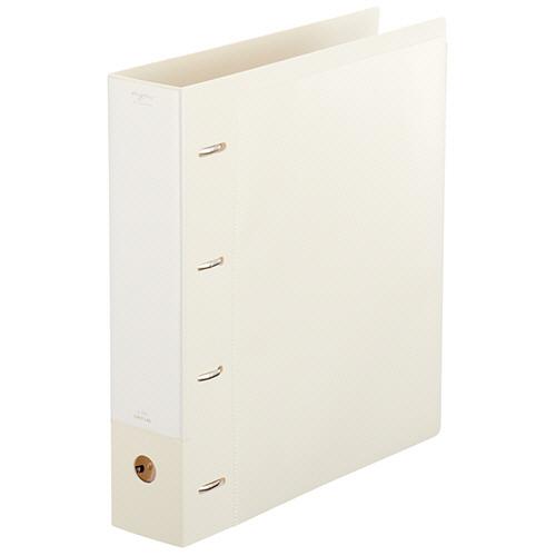 LIHIT LAB. リヒトラブ myfa コレクションファイル ワイド A4タテ 4穴 500枚収容 50mmとじ 背幅64mm ミルキーホワイト F−3301−0 : ぱーそなるたのめーる ...