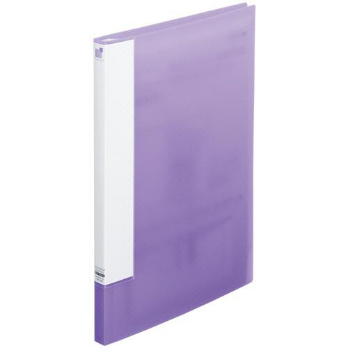LIHIT LAB. CUBE FIZZ クリヤーブック（サイドベンツ） A4タテ（見開きA3） 40ポケット（20シート） パープル N−6004−10 （お取寄せ品） : ぱーそなる ...