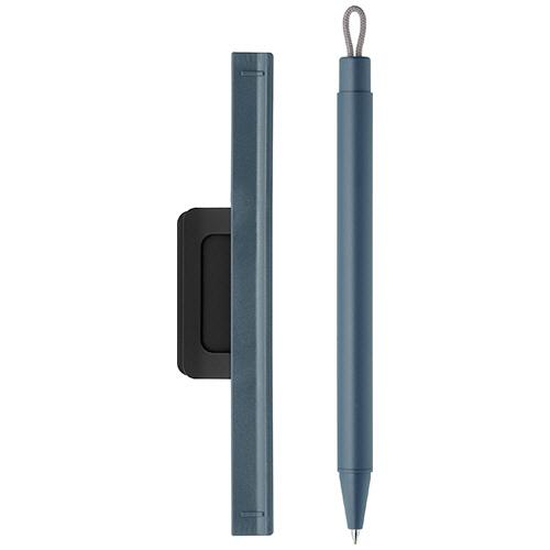 ZEBRA ゼブラ ノートホルダー付ジェルボールペン ピタン 0．5mm 黒 （軸色：ブルーグレー） P−JJ115−BGR 1本 （お取寄せ ...