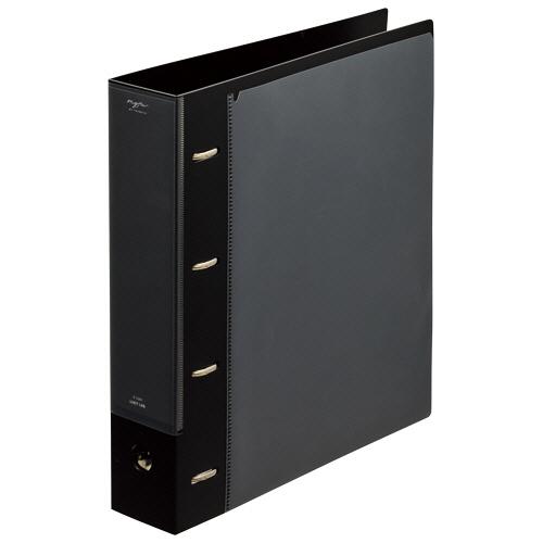リヒトラブ myfa コレクションファイル ワイド A4タテ 4穴 500枚収容 50mmとじ 背幅64mm ジェットブラック F−3301−24 : 5158999 : ぱーそなるたのめーる ...