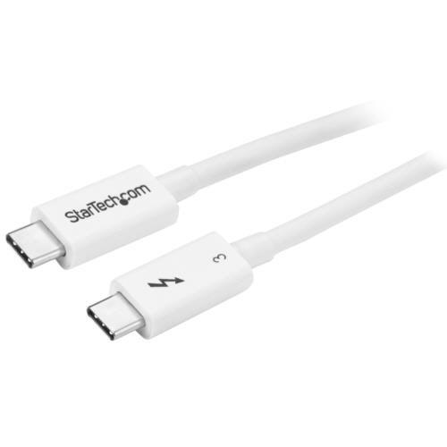 StarTech Thunderbolt 3 （40Gbps） USB−Cケーブル 50cm ホワイト TBLT34MM50CW 1本 （お取寄せ品） : 5455867 : ぱーそなる ...