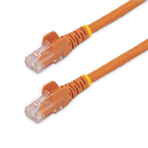 StarTech.com StarTech．com カテゴリ6 LANケーブル RJ45モールドコネクタ ツメ折れ防止 1．5m オレンジ ...