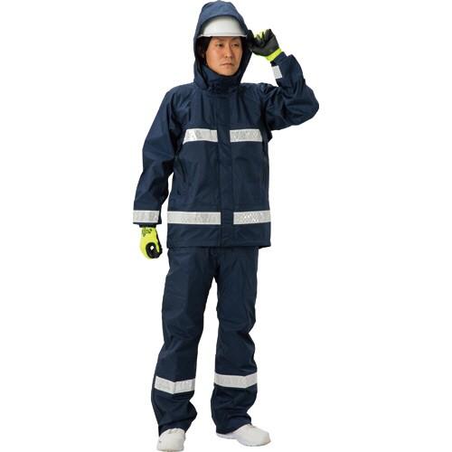 アイトス TULTEX DIAPLEX 全天候型リフレクタージャケット（男女兼用） 3層ミニリップ ネイビー L AZ−56303−008−L ...