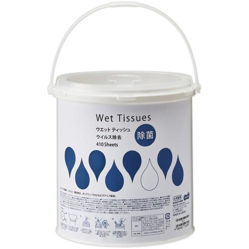 大塚商会 TANOSEE アルコール除菌ウエットティッシュ ウイルス除去 大容量バケツタイプ レギュラー 本体 1個（410枚） : ぱーそなるたのめーる - 通販 - Yahoo!ショッピング
