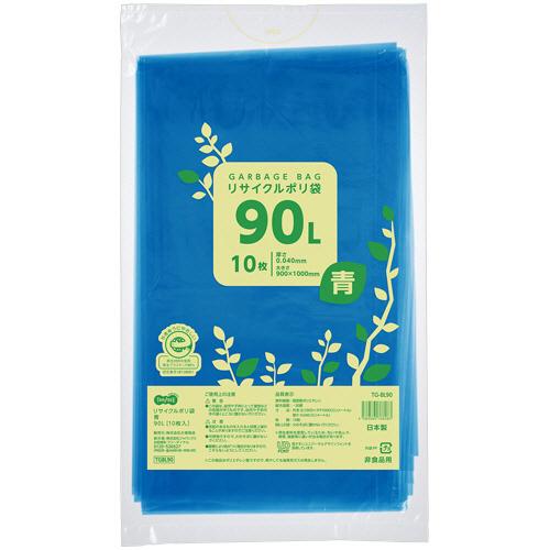 大塚商会 TANOSEE リサイクルポリ袋 青 90L 1パック（10枚） : ぱーそなるたのめーる - 通販 - Yahoo!ショッピング