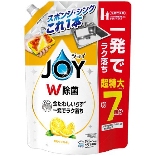 P&G P＆G ジョイ W除菌 コンパクト 贅沢シトラスレモンの香り つめかえ用 超特大 930mL 1個 : ぱーそなるたのめーる - 通販 - Yahoo!ショッピング