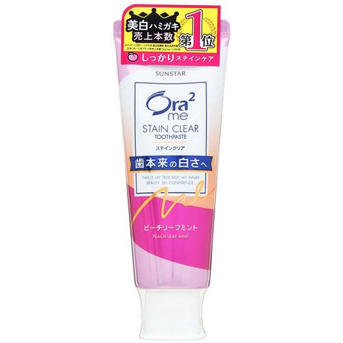 SUNSTAR(日用品) サンスター Ora2 me（オーラツーミー） ステインクリア ペースト ピーチリーフミント 130g 1本 （お取寄せ品） : ぱーそなるたのめーる - 通販 ...