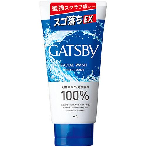 mandom マンダム ギャツビー フェイシャルウォッシュ パーフェクトスクラブ 130g 1本 （取寄品） : ぱーそなるたのめーる ...