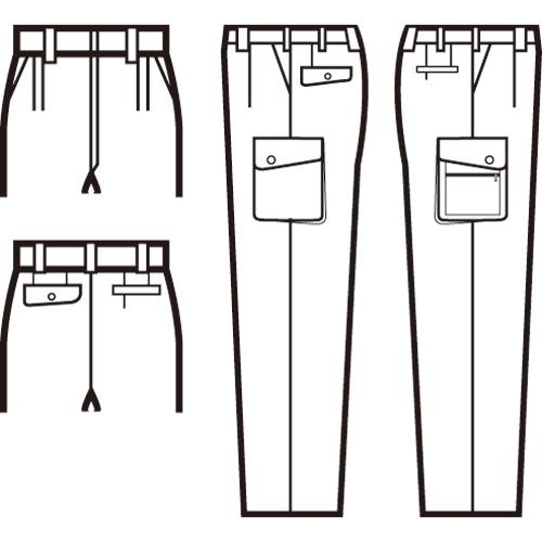 クロダルマ カーゴパンツ（ツータック） アイボリー ウエスト106cm 35371−20 1着 （直送） : 6976484 : ぱーそなるたのめーる - 通販 - Yahoo!ショッピング
