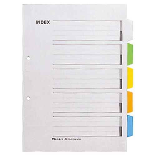 KING JIM キングジム カラーインデックス A4タテ 2穴 5色5山5枚 907G 1セット（100組：10組×10パック） （お取寄せ品） : ぱーそなるたのめーる - 通販 ...