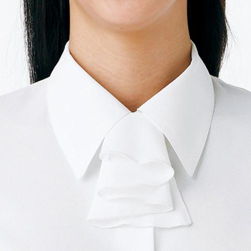 チクマ 半袖ブラウス（リボン付） エムールツイスト 白 7号 AR1647−1−7 1着 （直送） : 8822932 : ぱーそなる ...