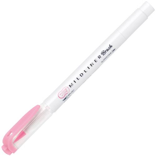 ZEBRA ゼブラ ラインマーカー ふでタイプ マイルドライナーブラッシュ マイルドピンク WFT8−MP 1セット（10本） （取寄品） : ぱーそなるたのめーる - 通販 - Yahoo ...