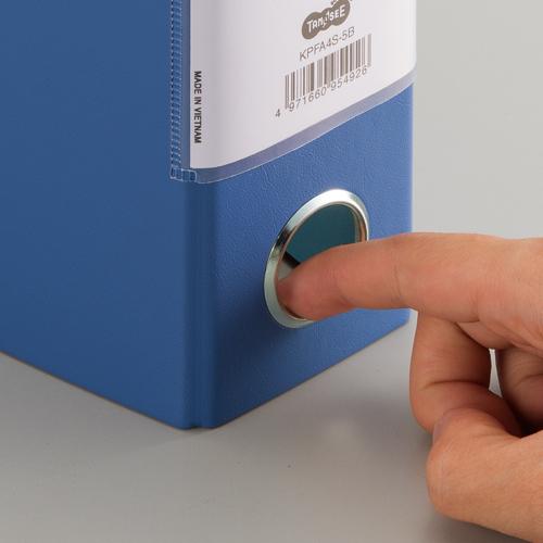 TANOSEE 片開きパイプ式ファイルKJ（指かけ穴付） A4タテ 1000枚収容 100mmとじ 背幅116mm 青 1セット（30冊） :9110739:ぱーそなるたのめーる - 通販 ...