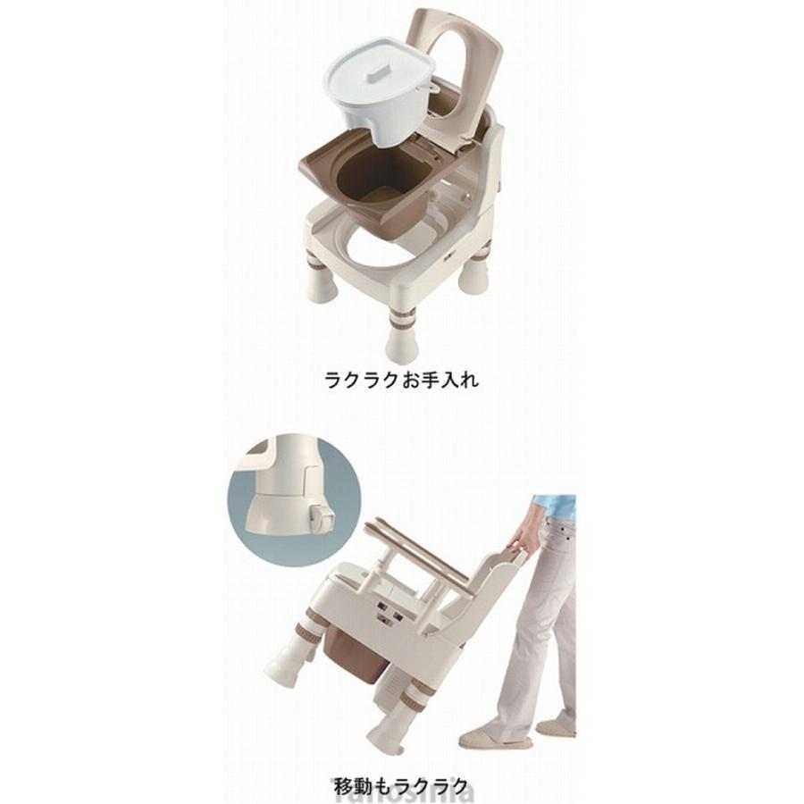 介護 ポータブルトイレ きらく“ミニでか”MS型 標準便座 45603 リッチェル k24-1 : タノシニア 介護用品・健康スポーツ用品通販 - 通販 - Yahoo!ショッピング