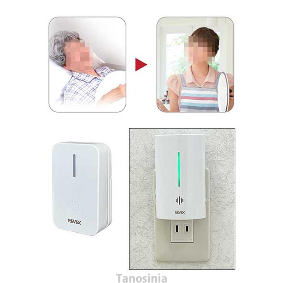 電池がいらないワイヤレスチャイム LCW700 リーベックス k24-1 玄関チャイム 防水 介護 室内 室外 防犯 チャイム ドアベル : タノシニア 介護用品・健康スポーツ用品通販 ...