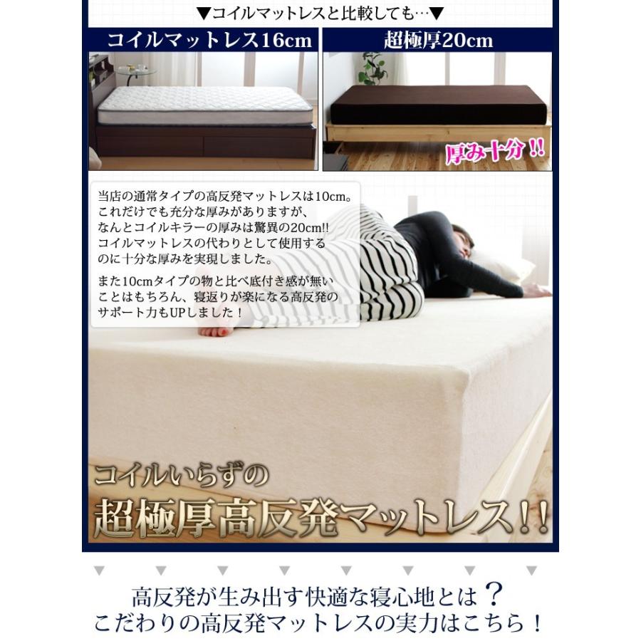 マットレス キング 高反発マットレス 超極厚 20cm 30D 硬め 230N 洗える カバー付き ベットマット :13810108:タンスのゲン Design the Future - 通販 ...