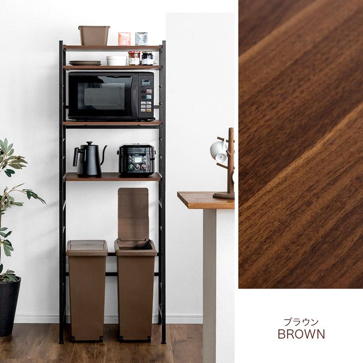 5日P14%〜 レンジ台 幅60 レンジラック スリム 大型レンジ対応 高耐荷設計 スライド棚 スチール レンジラック 収納ラック ゴミ箱上ラック キッチンラック ゴミ :45400101 ...