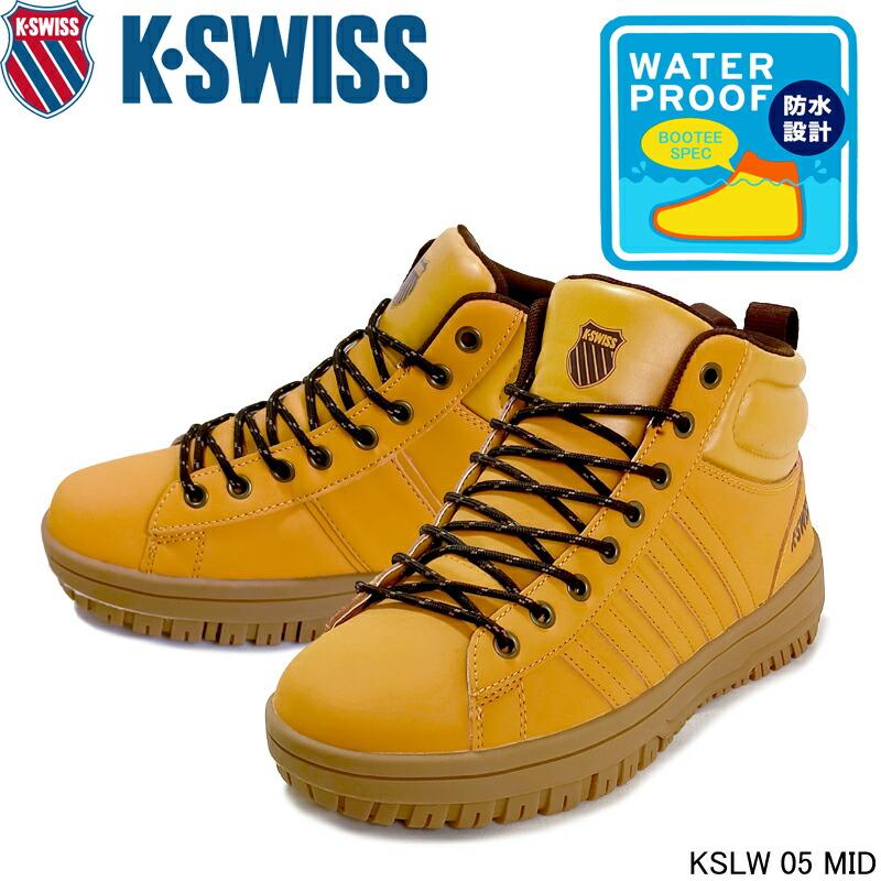 ケースイス K・SWISS KSLW 05 MID 防水スニーカー スノトレ 防滑 滑りにくい 雪道 レディース メンズ : 10008204 ...