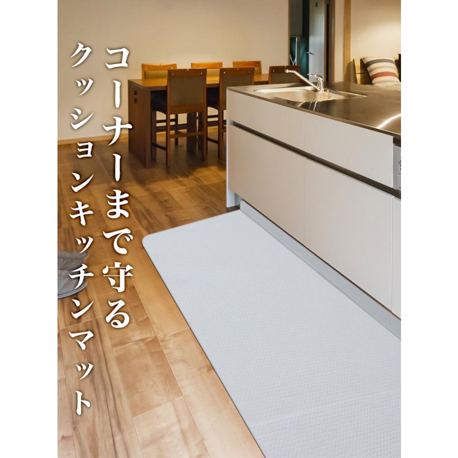 WEIMALL キッチンマット 拭ける L型 60×180 厚手 8mm クッション PVC 防水 低反発 おしゃれ 北欧 台所 滑り止め 床暖房対応 掃除簡単 カーペット : 油圧ジャッキ ...
