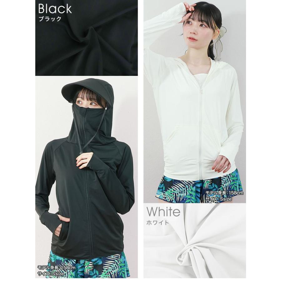 WEIMALL UVカットパーカー レディース つば付き ラッシュガード 長袖 遮光 UPF50 接触冷感 収納袋付き 体型カバー 吸汗速乾 耐塩素加工 : 油圧ジャッキ&脚立の ...