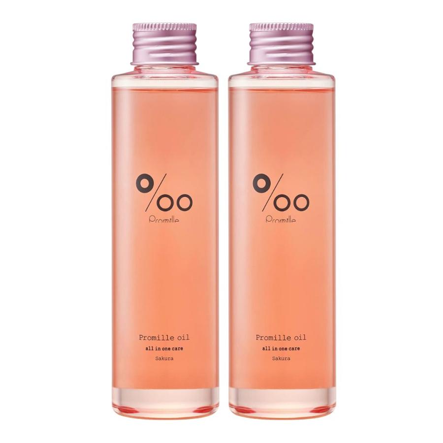 Promille プロミルオイル サクラ ヘアオイル 150ml 2本セット ヘアケア ヘアスタイリング アウトバストリートメント 桜 保湿 ...