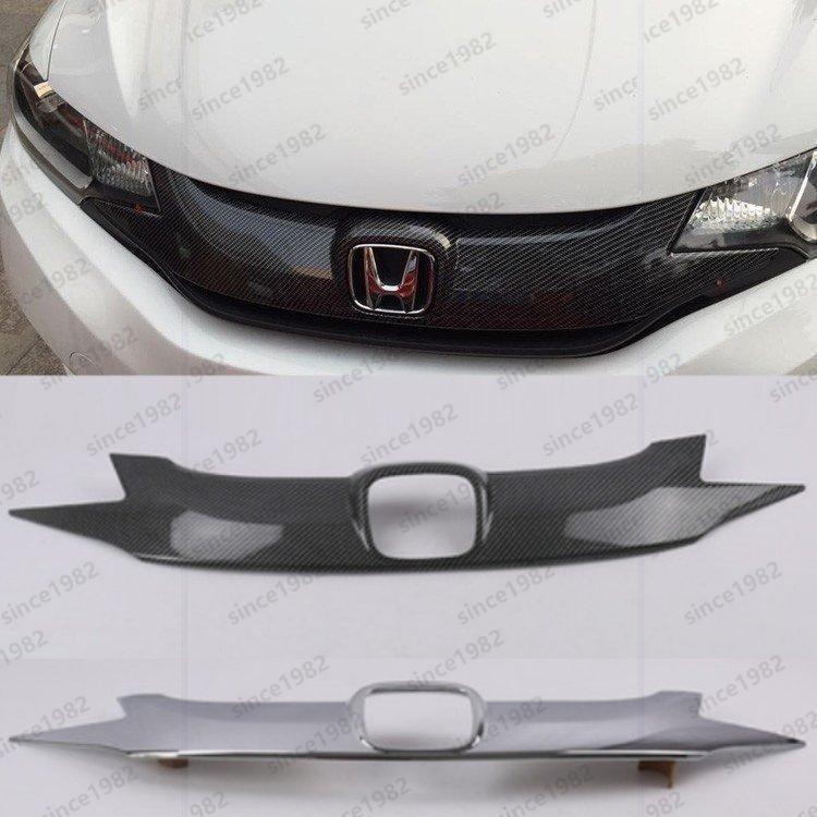 ホンダ フィット3 ハイブリット FIT3 GP5 GP6 GK3 GK4 GK5 GK6 外装 アクセサリー パーツ フロントガーニッシュ グリルガーニッシュ 1P (2013年9月-現行 ...
