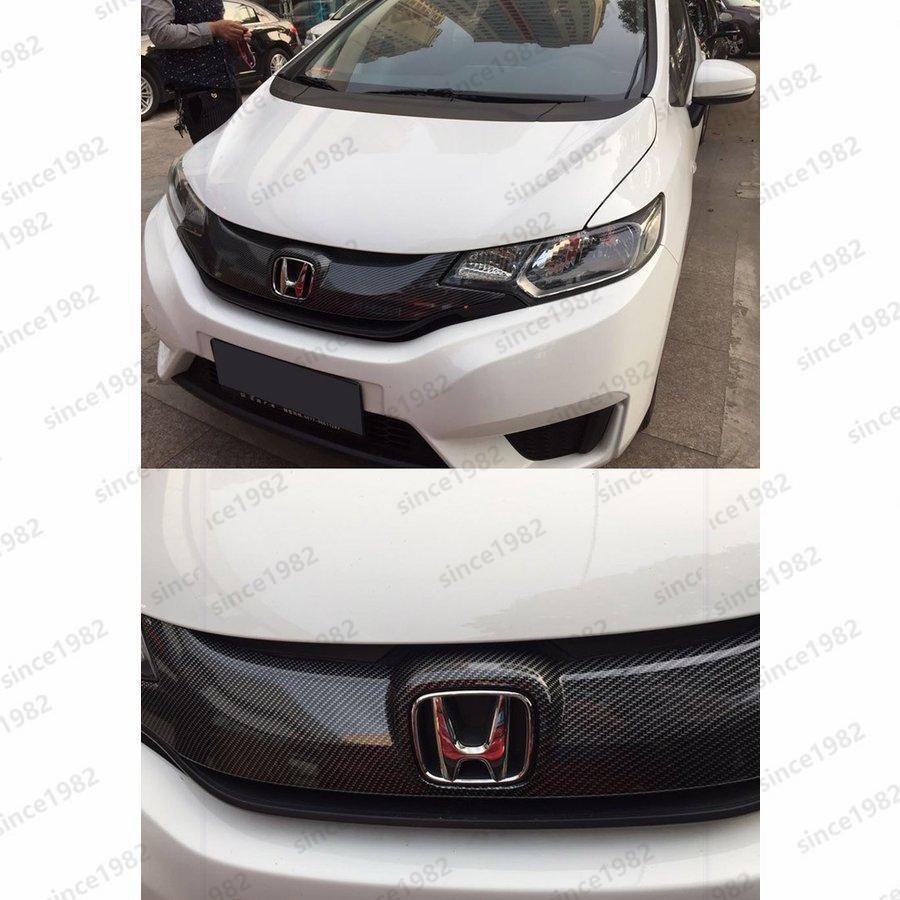 ホンダ フィット3 ハイブリット FIT3 GP5 GP6 GK3 GK4 GK5 GK6 外装 アクセサリー パーツ フロントガーニッシュ グリルガーニッシュ 1P (2013年9月-現行 ...