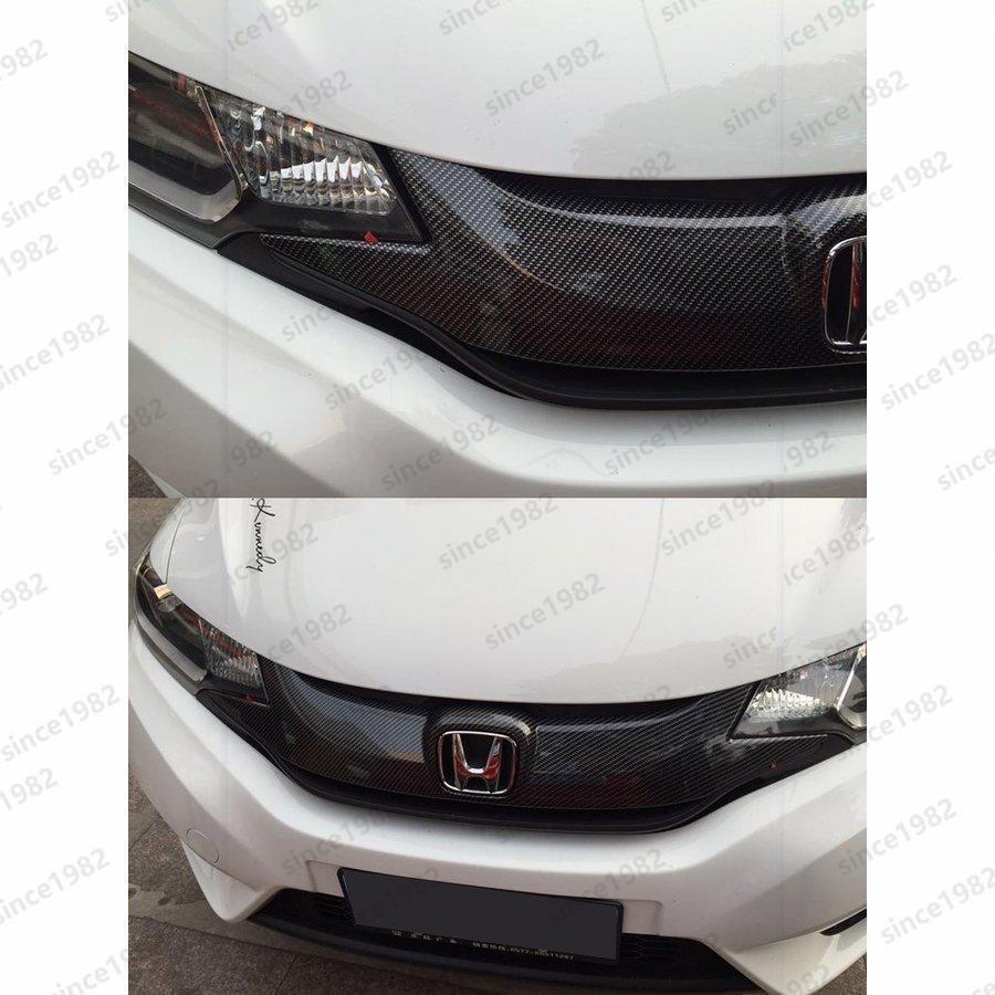 ホンダ フィット3 ハイブリット FIT3 GP5 GP6 GK3 GK4 GK5 GK6 外装 アクセサリー パーツ フロントガーニッシュ グリルガーニッシュ 1P (2013年9月-現行 ...